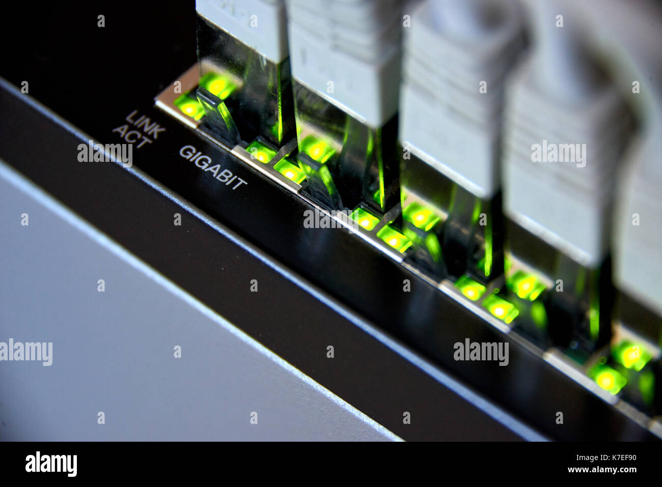gigabit ethernet connection Stock Photo - Alamy