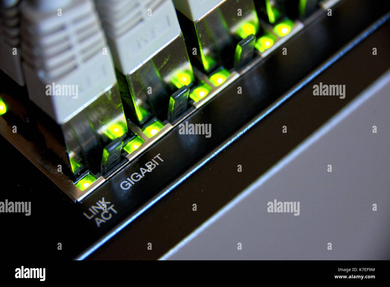 gigabit ethernet connection Stock Photo - Alamy