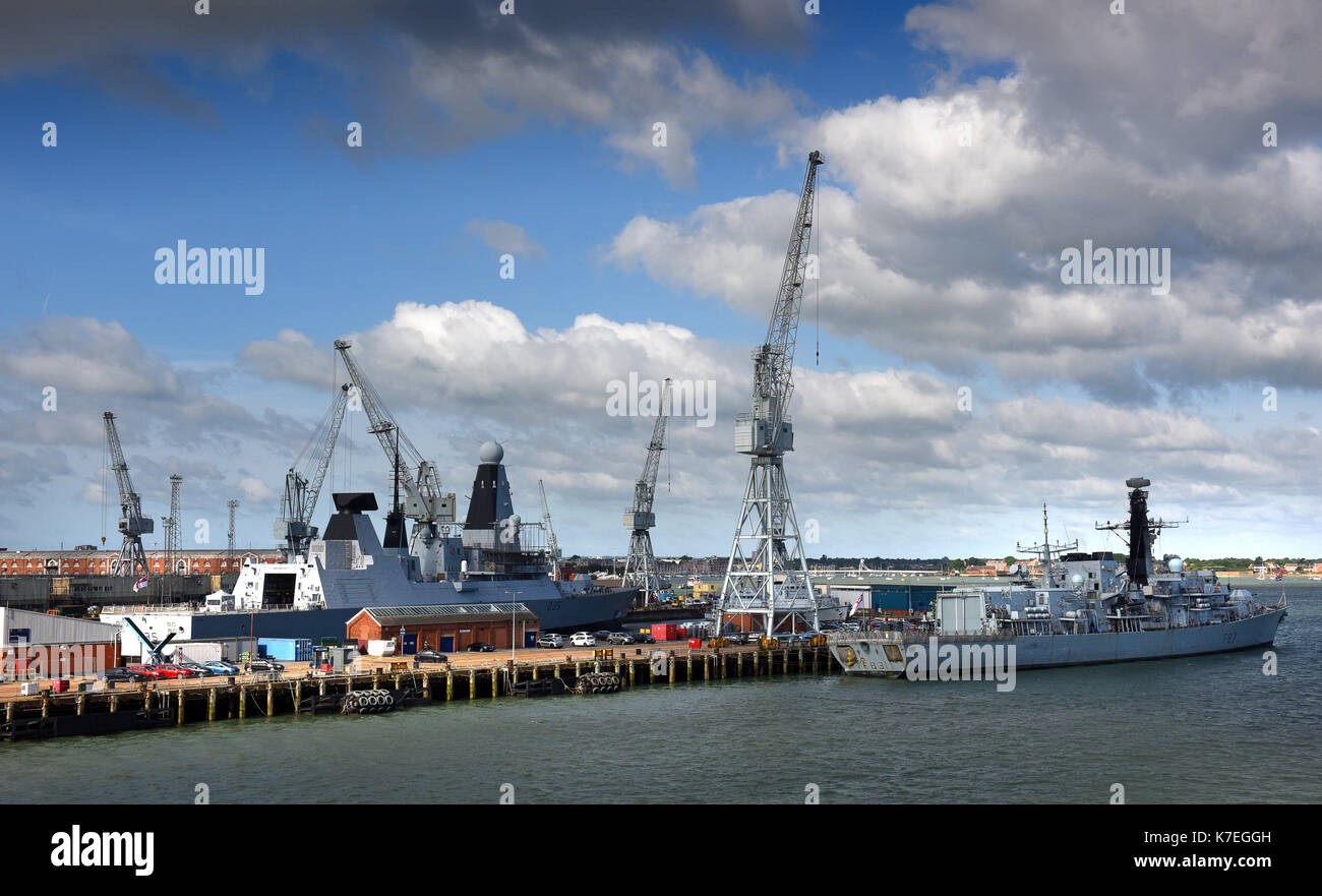 Royal Navy Dockyard Portsmouth, England, Uk Stock Photo - Alamy