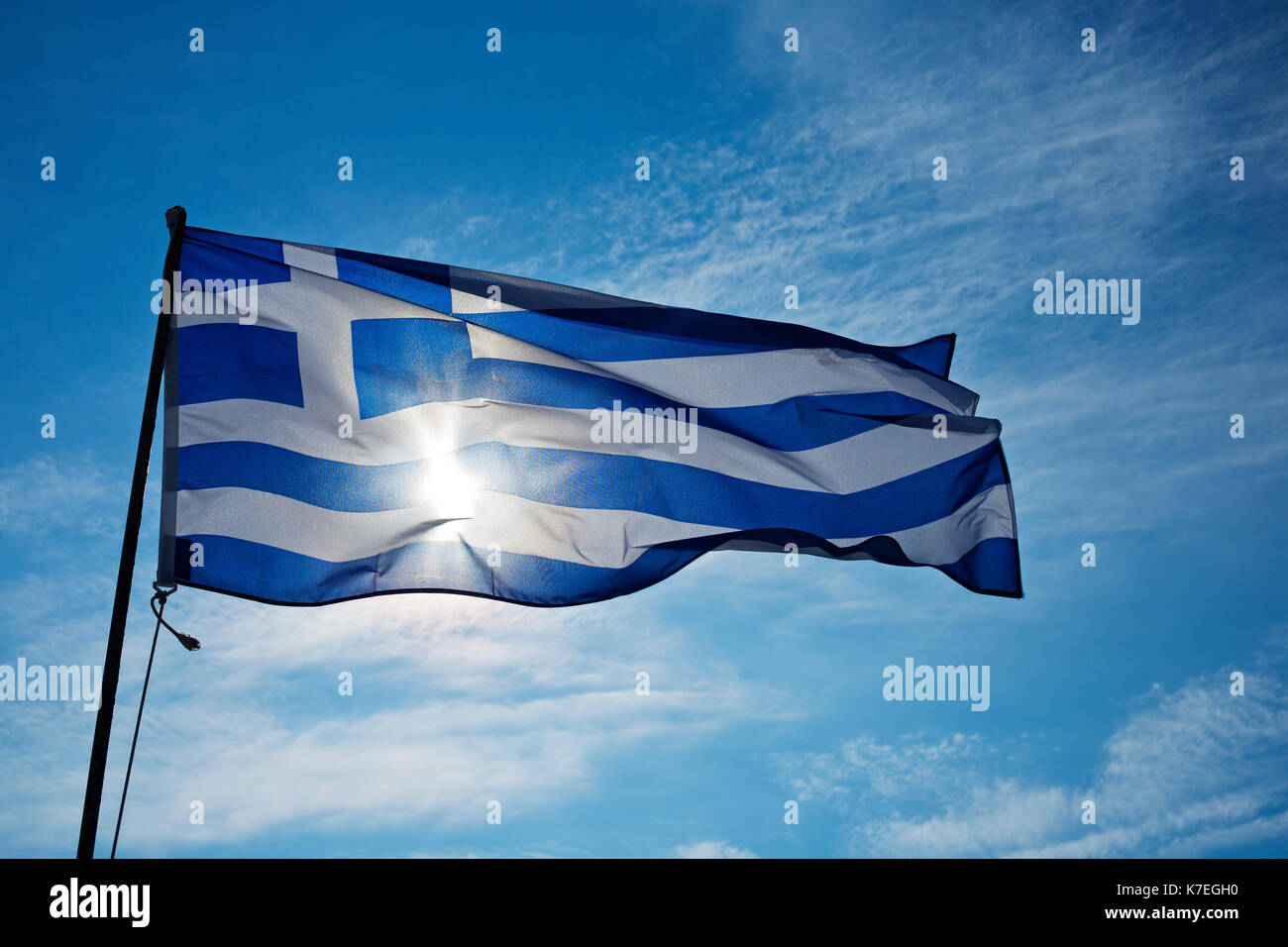 Greek_flag hi-res stock photography and images - Alamy