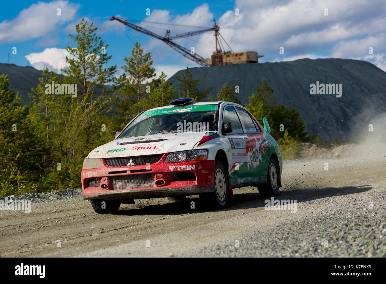 Asbestos, Russia August 6, 2017 - Final 6th stage of the Russian Rally ...