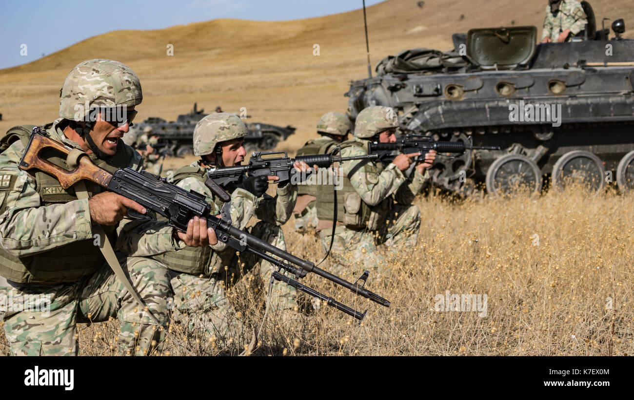 Republic of Georgia Army Soldiers Stock Photo - Alamy