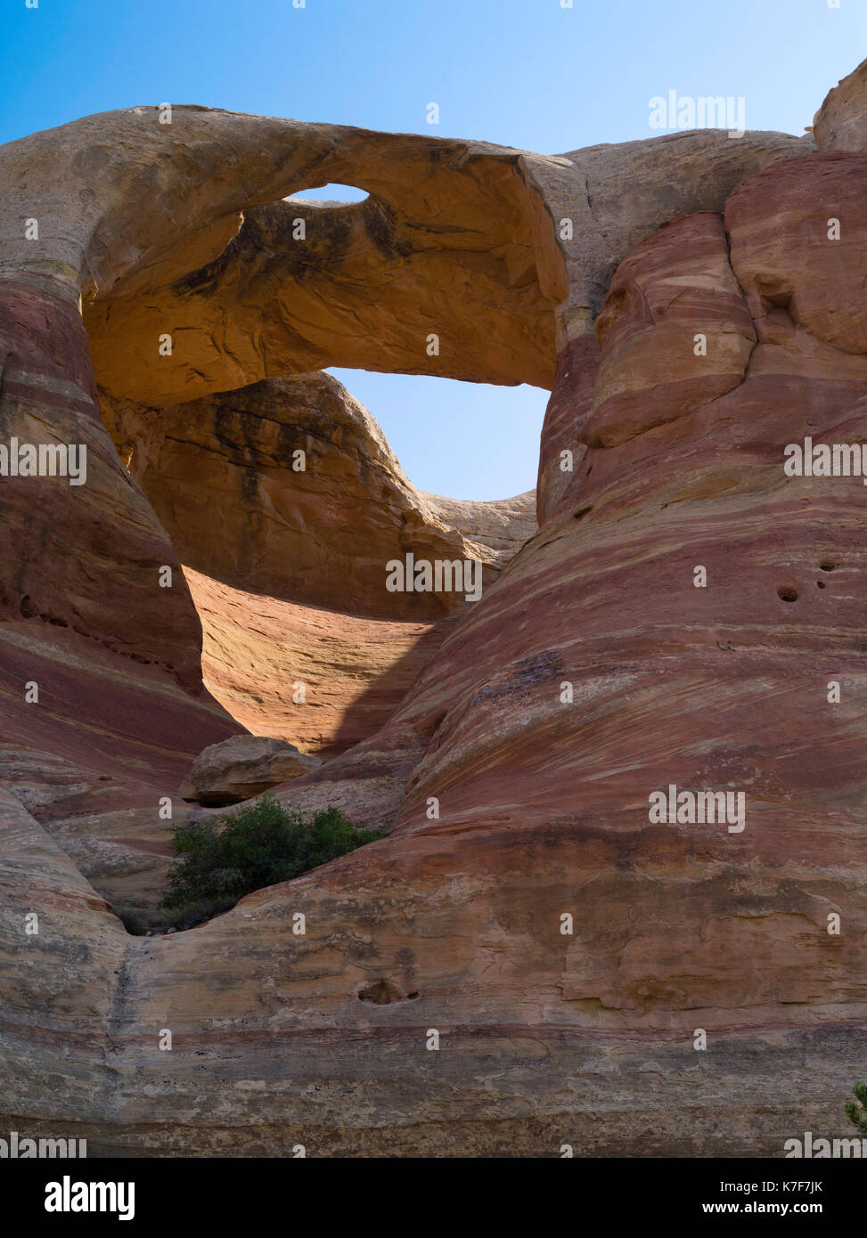 Hole in the Bridge Arch, Rattlesnake Canyon, Black Ridge Wilderness ...