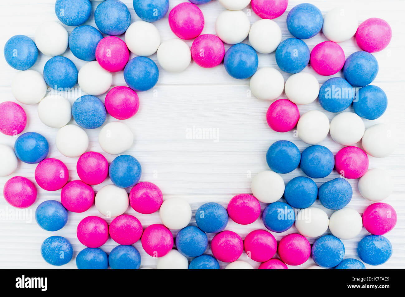Frame from colorful mint candies Stock Photo - Alamy