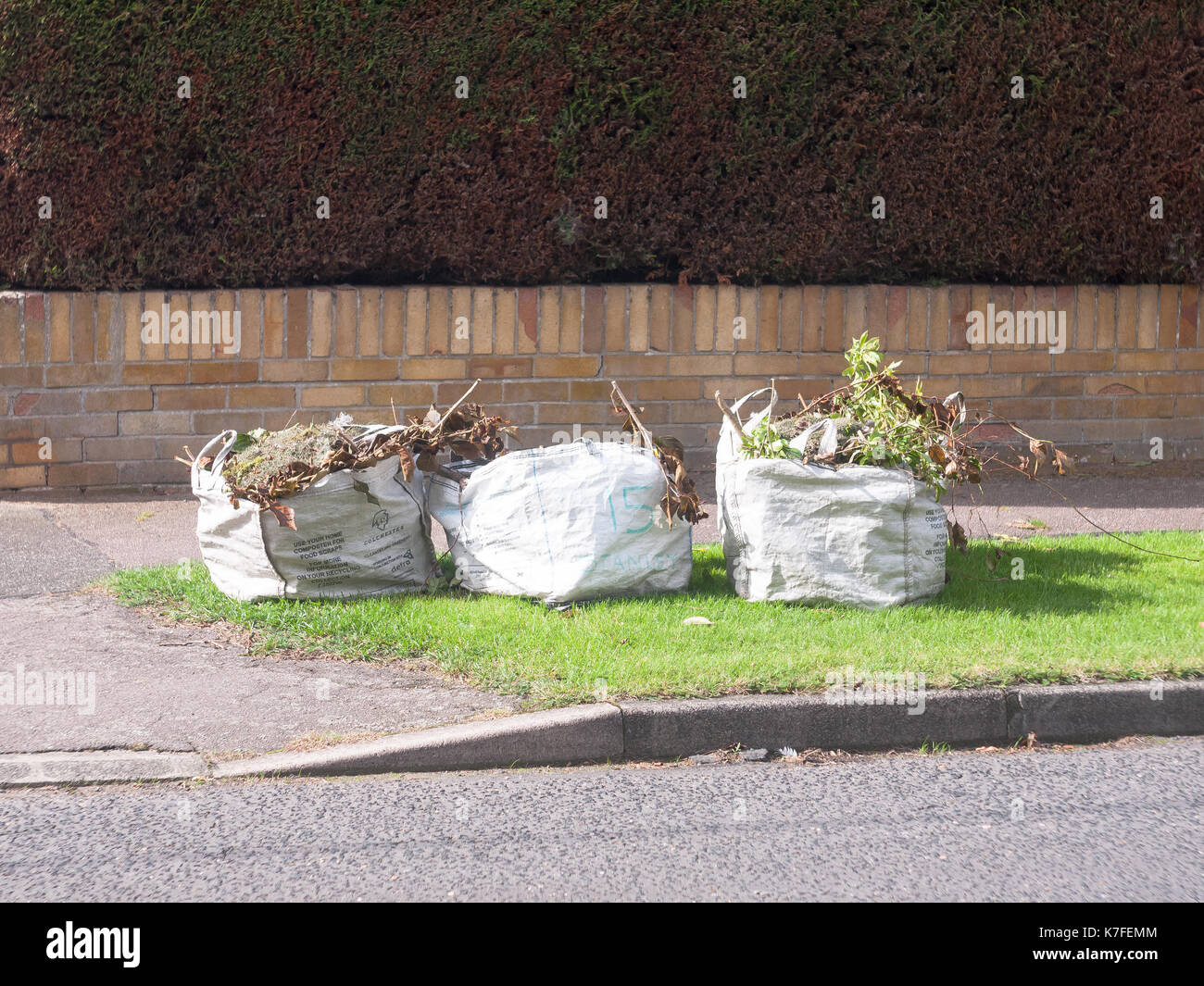 Garbage bag outside house hi-res stock photography and images - Alamy