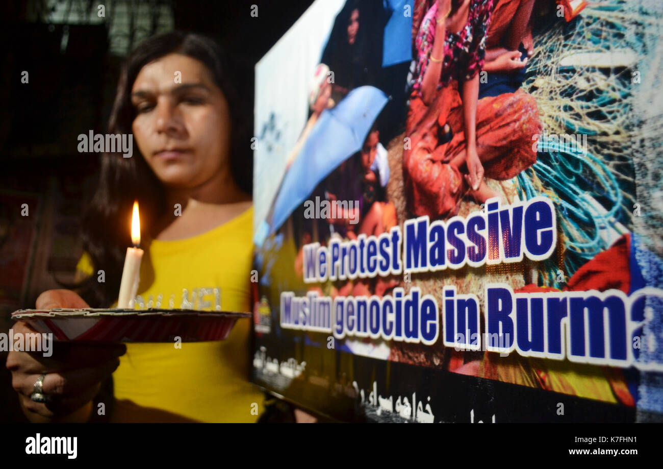 Hyderabad, Pakistan. 15th Sep, 2017. Eunuchs burns candles in the ...