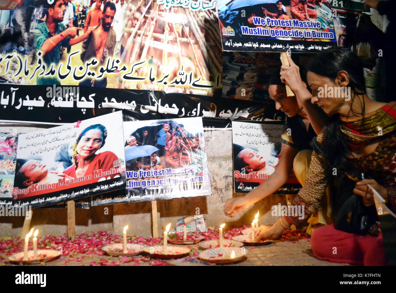 Hyderabad, Pakistan. 15th Sep, 2017. Eunuchs burns candles in the ...