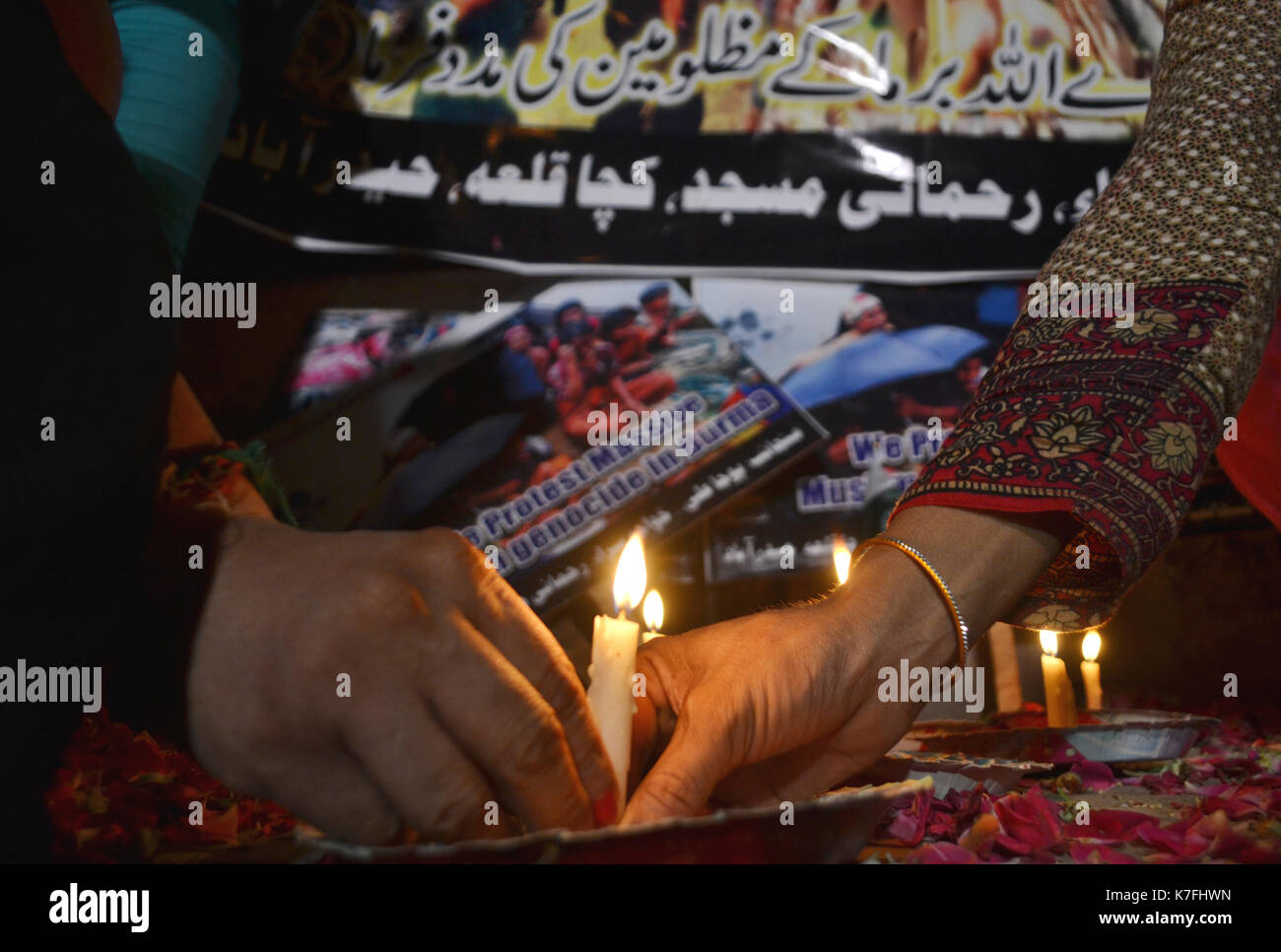 Hyderabad, Pakistan. 15th Sep, 2017. Eunuchs burns candles in the ...
