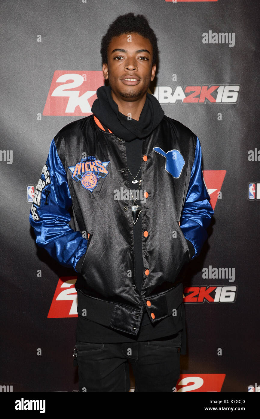 NEW YORK, NY - SEPTEMBER 22: Jackson Lee attends the NBA 2K16 Red ...