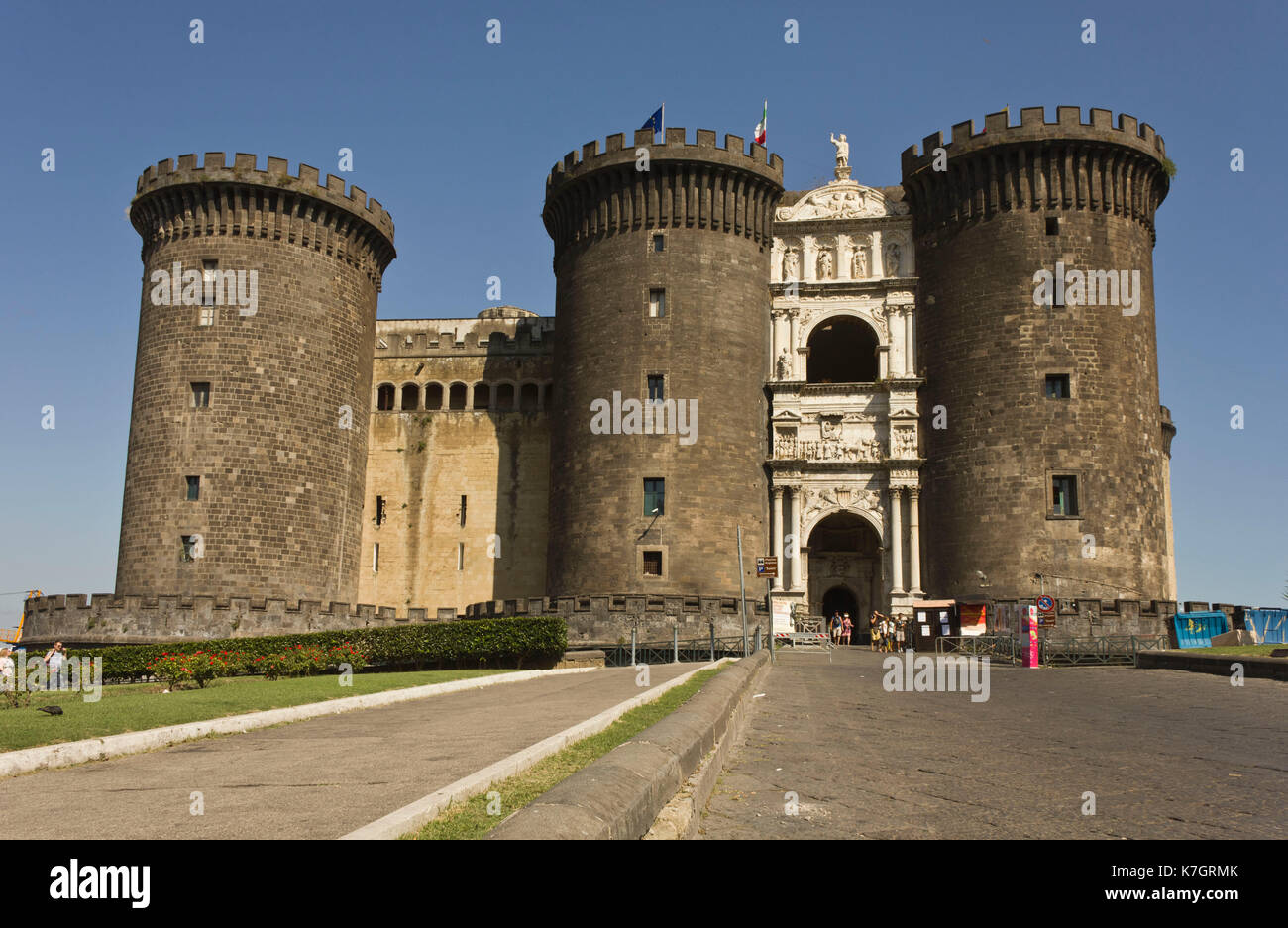 Castel dell'Ovo (Egg Castle) is a seaside castle located on the former ...