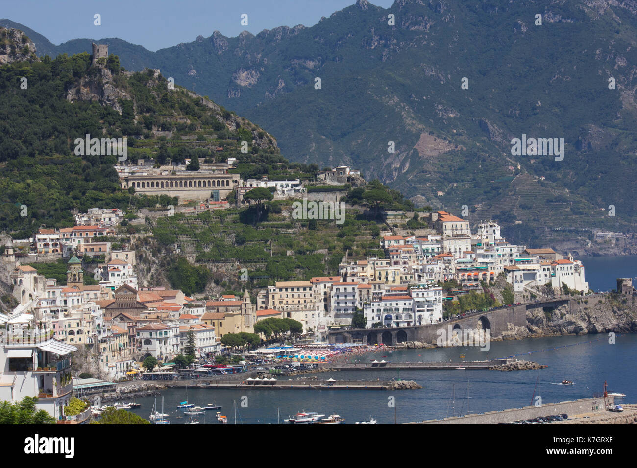 Amalfi, Italy, August 11, 2014: Amalfi Coast. The Amalfi Coast (Italian ...