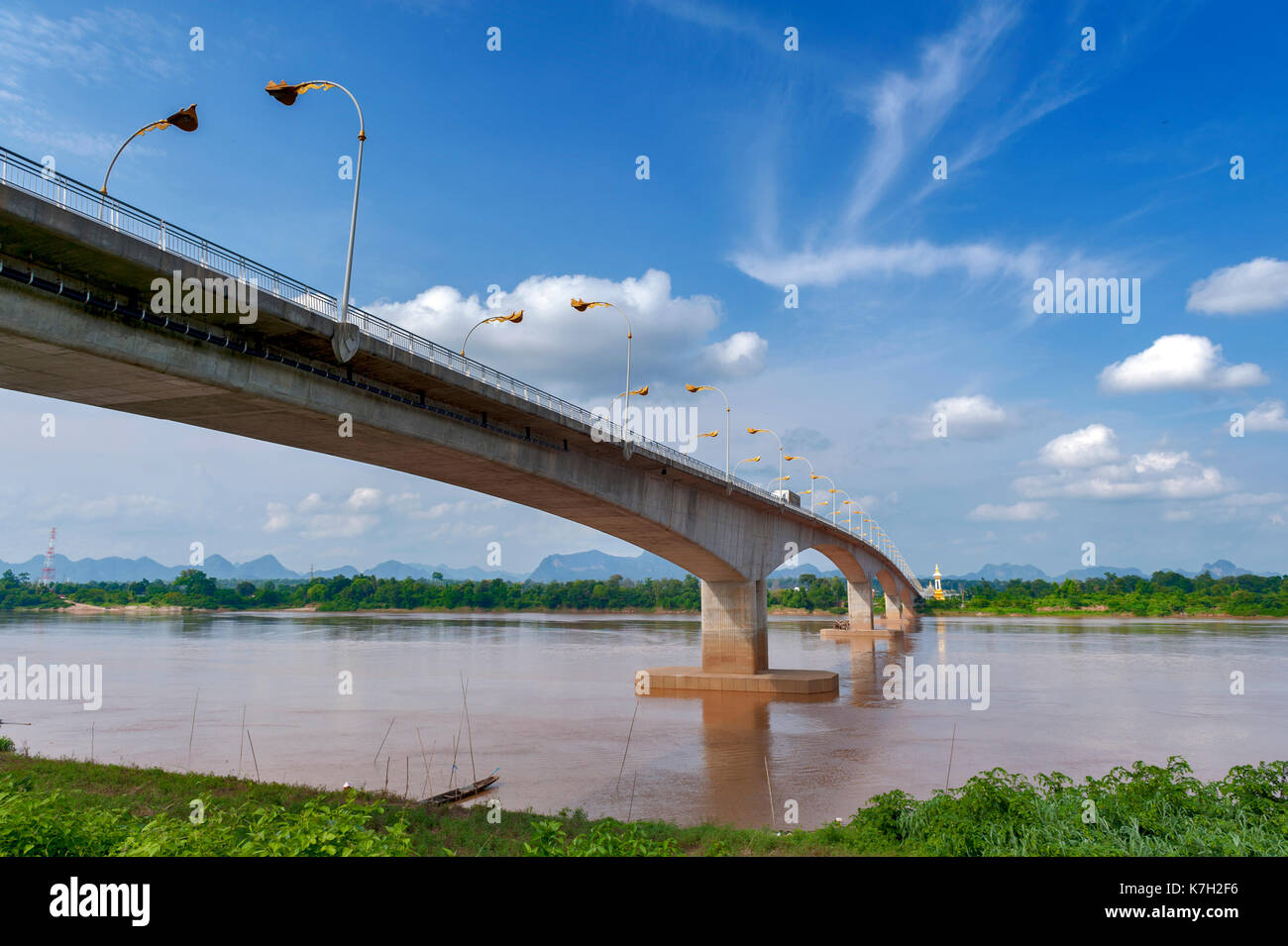 The Third Thai–Lao Friendship Bridge over the Mekong River connecting ...
