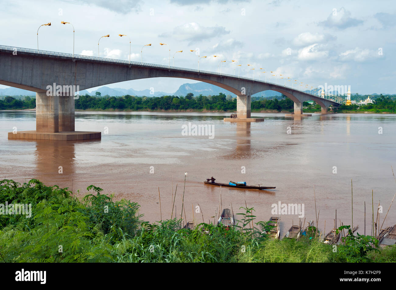 The Third Thai–Lao Friendship Bridge over the Mekong River connecting ...