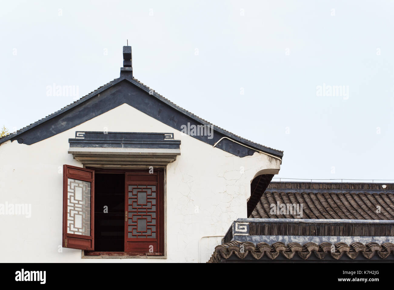 Chinese traditional buildings, anhui style Stock Photo - Alamy