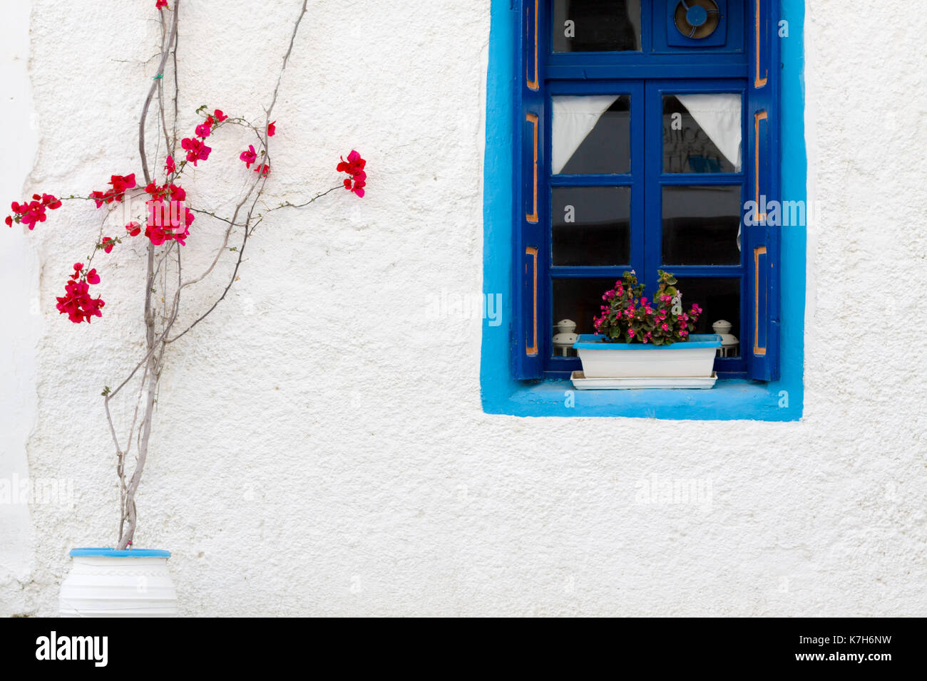 Traditional greek style window hi-res stock photography and images - Alamy