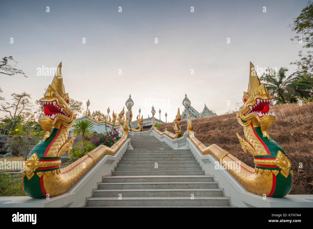 Serpent snake temple stairs hi-res stock photography and images - Alamy