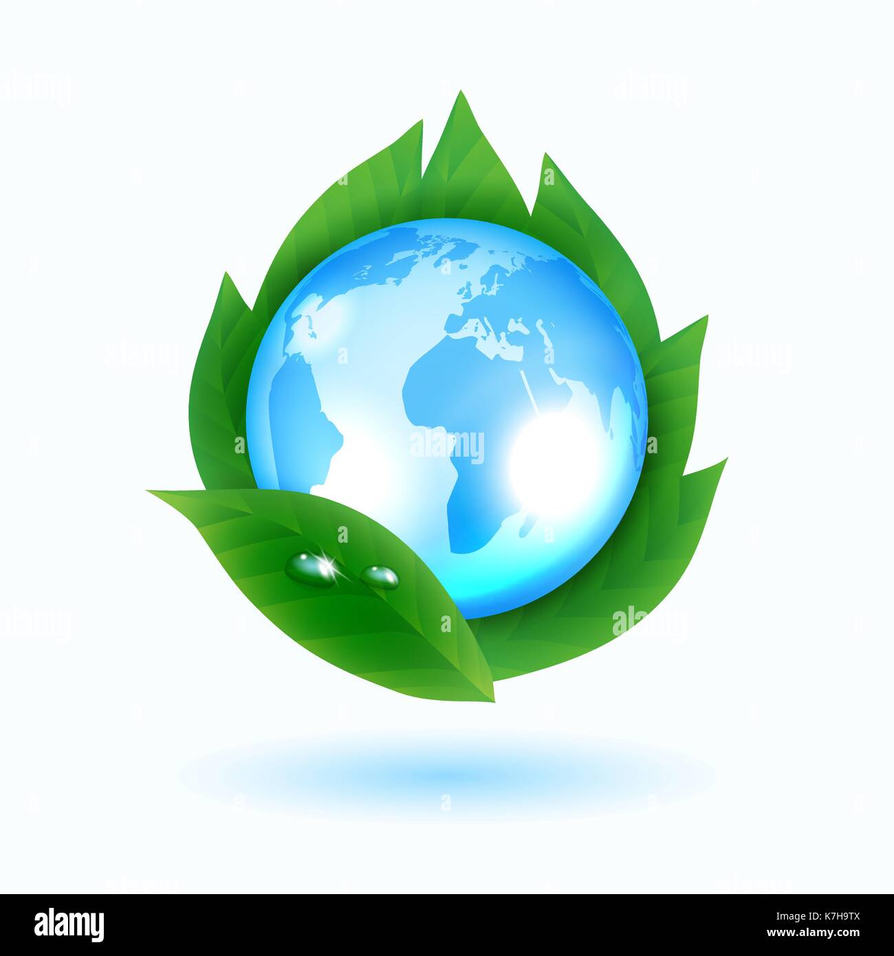 Blue vector earth globe Cut Out Stock Images & Pictures - Alamy