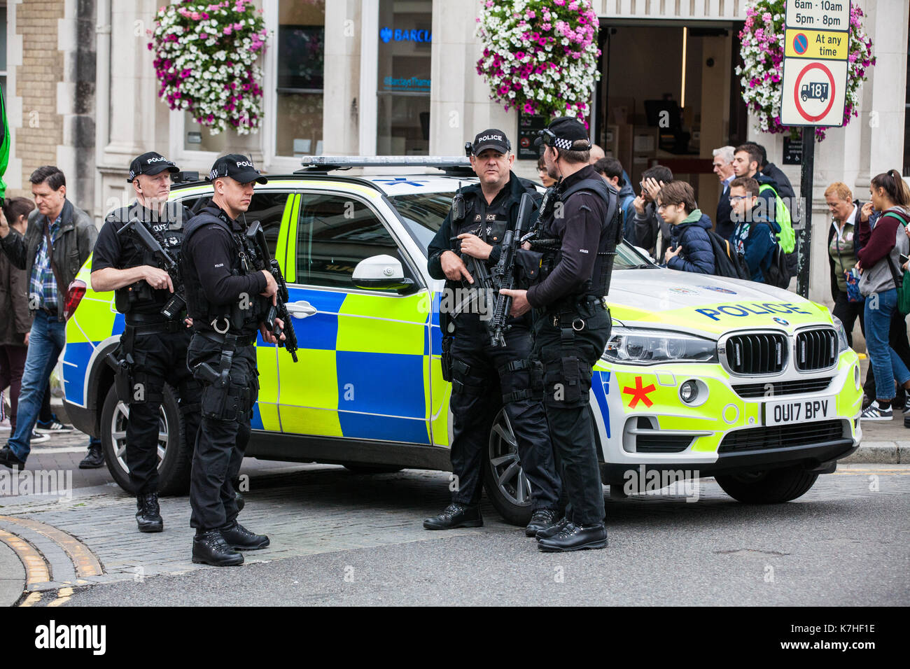 Windsor, UK. 16th September, 2017. Thames Valley Police implemented ...