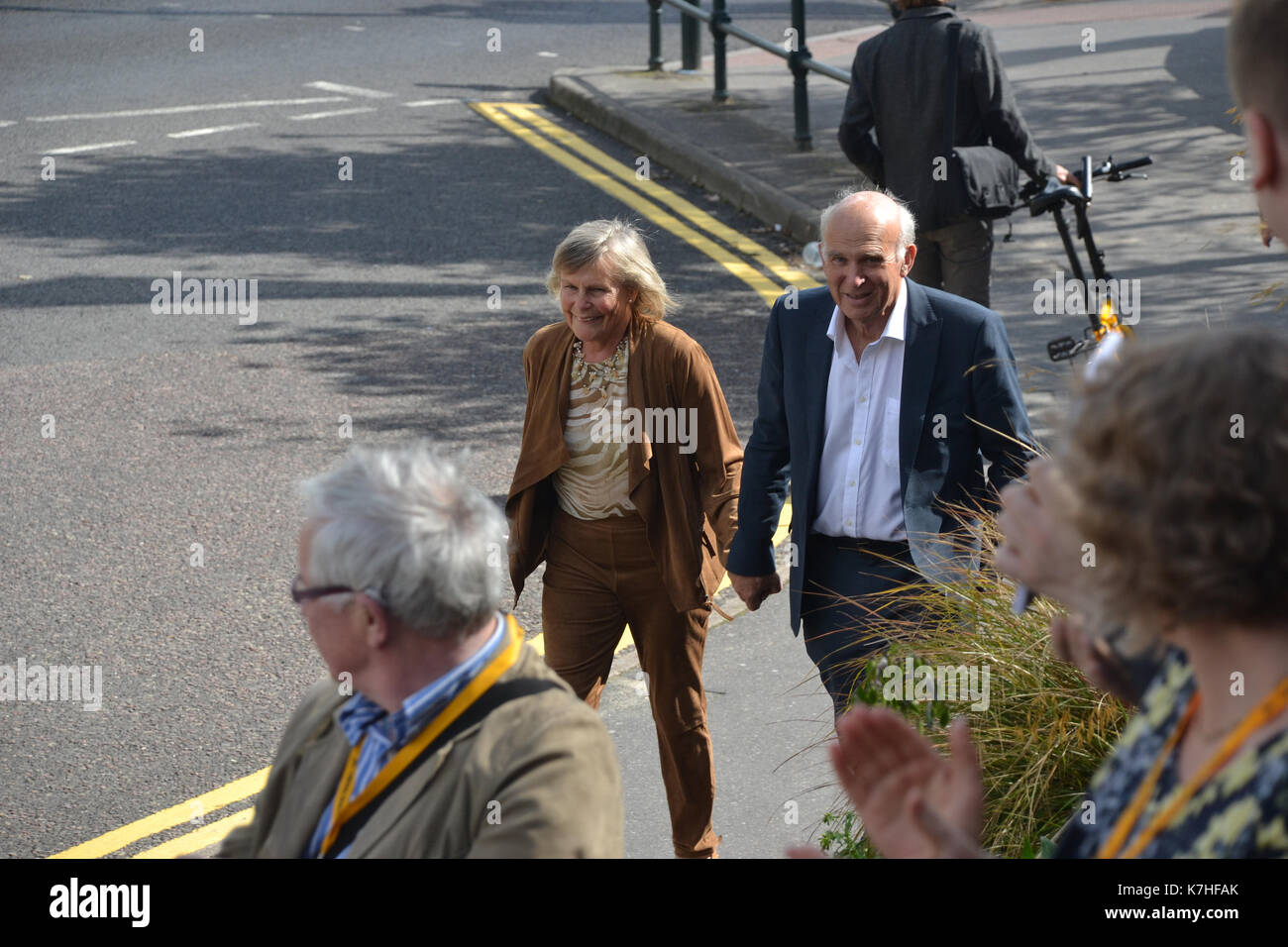 Party leader Vince Cable arrives at Liberal Democrat Autumn Conference ...