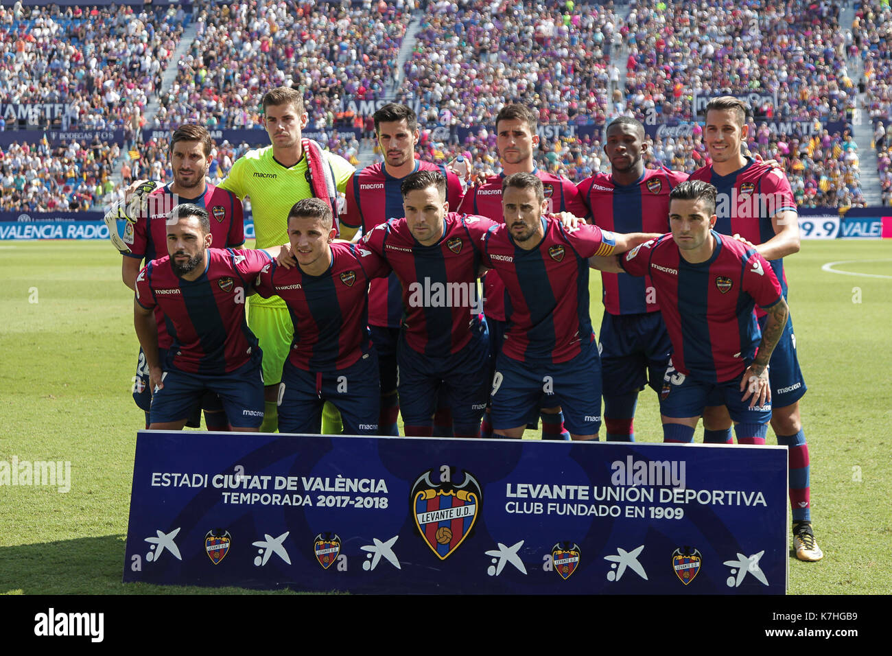 Levante ud line ups during spanish La Liga Santander match between ...