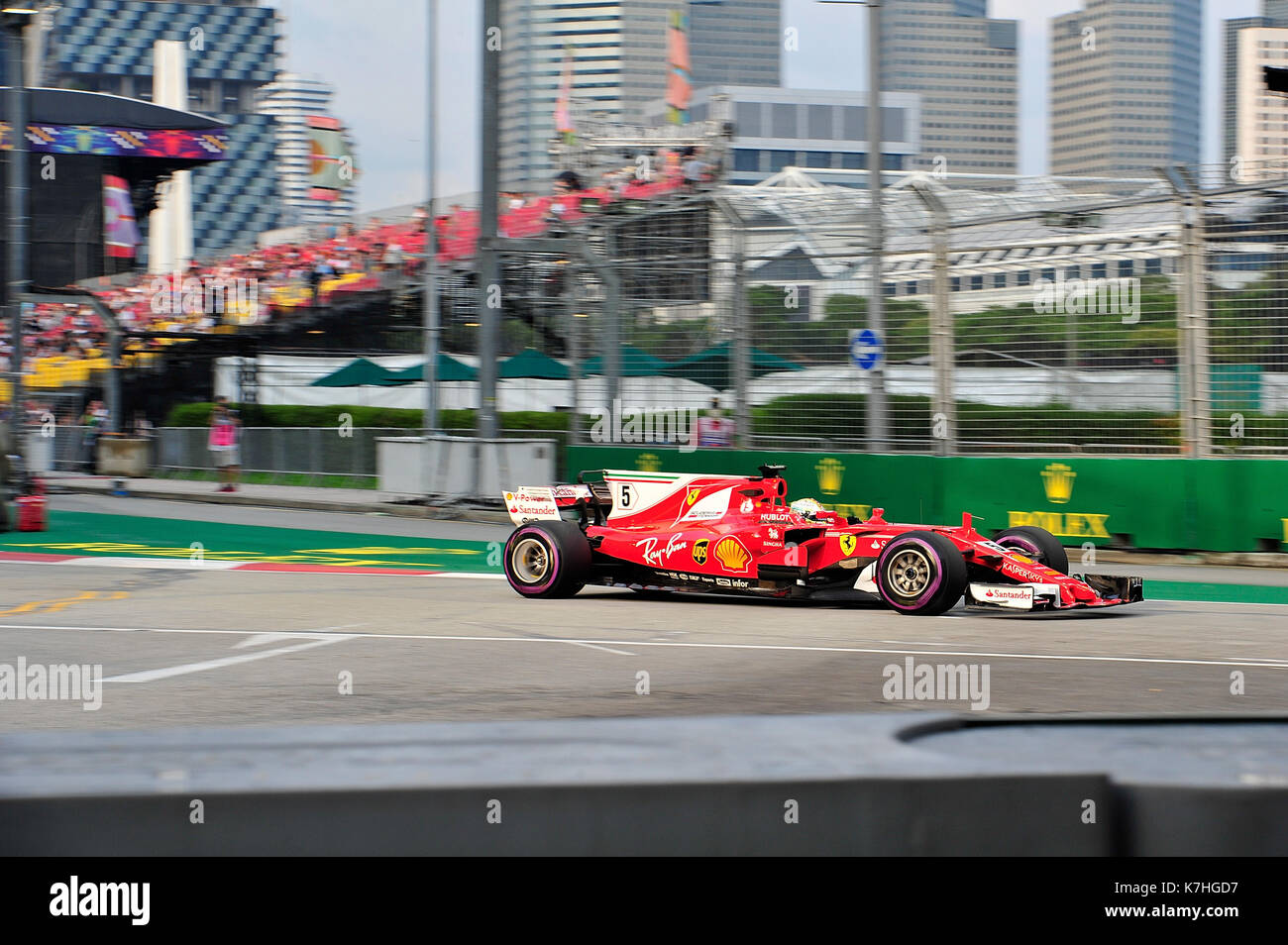 Sebastian vettel car flag hi-res stock photography and images - Alamy