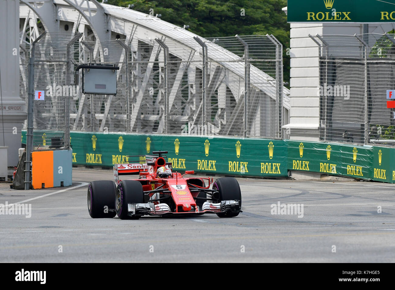 Sebastian vettel car flag hi-res stock photography and images - Alamy