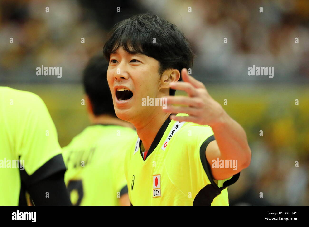 Osaka, Japan. 15th Sep, 2017. Shohei Yamamoto (JPN) Volleyball : FIVB World Grand Champions Cup ...