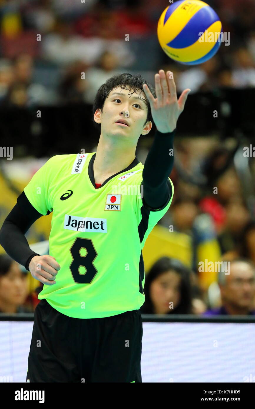 Osaka, Japan. 15th Sep, 2017. Masahiro Yanagida (JPN) Volleyball : FIVB ...