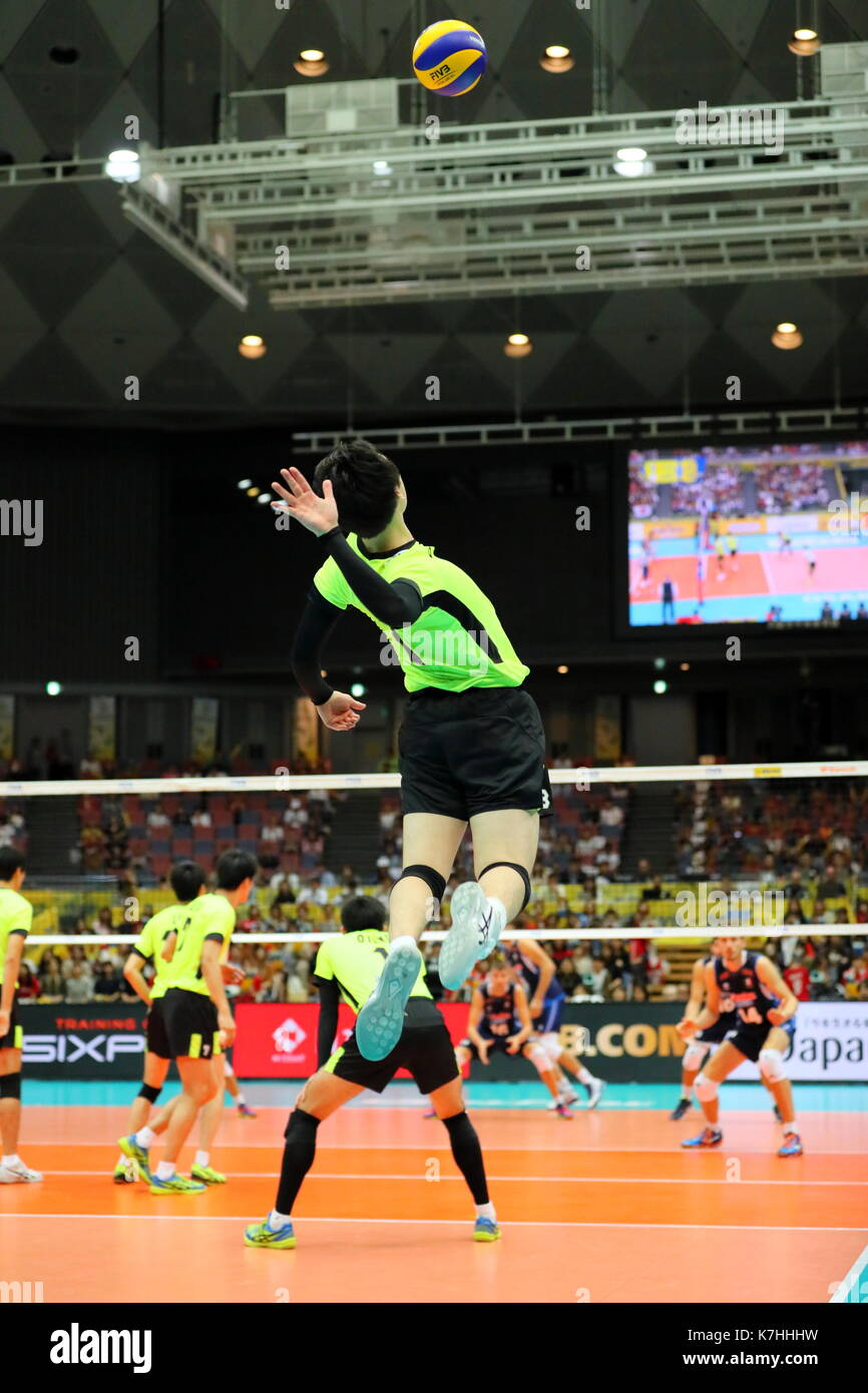 Osaka, Japan. 15th Sep, 2017. Masahiro Yanagida (JPN) Volleyball : FIVB ...
