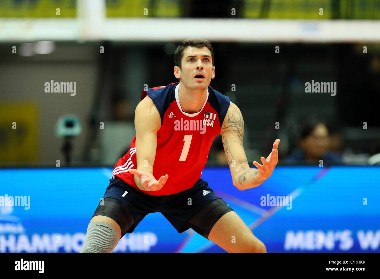 Osaka, Japan. 15th Sep, 2017. Matthew Anderson (USA) Volleyball : FIVB ...