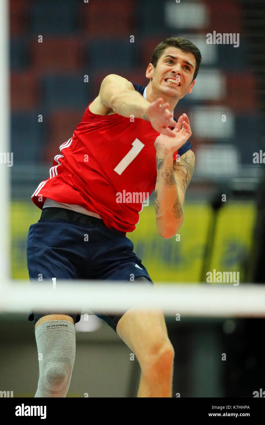 Osaka, Japan. 15th Sep, 2017. Matthew Anderson (USA) Volleyball : FIVB ...