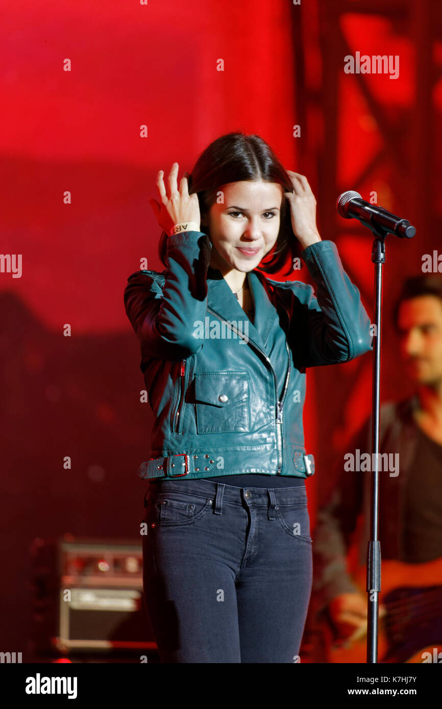 Paris, France. 15th Sep, 2017. Marina Kaye performs the great concert ...