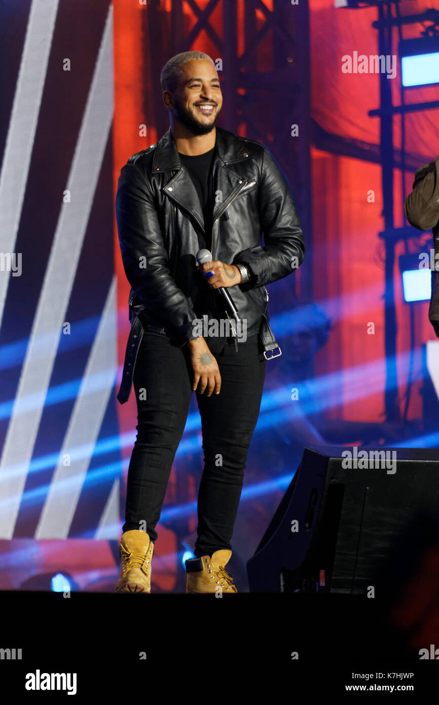 Paris, France. 15th Sep, 2017. Slimane performs the great concert to ...