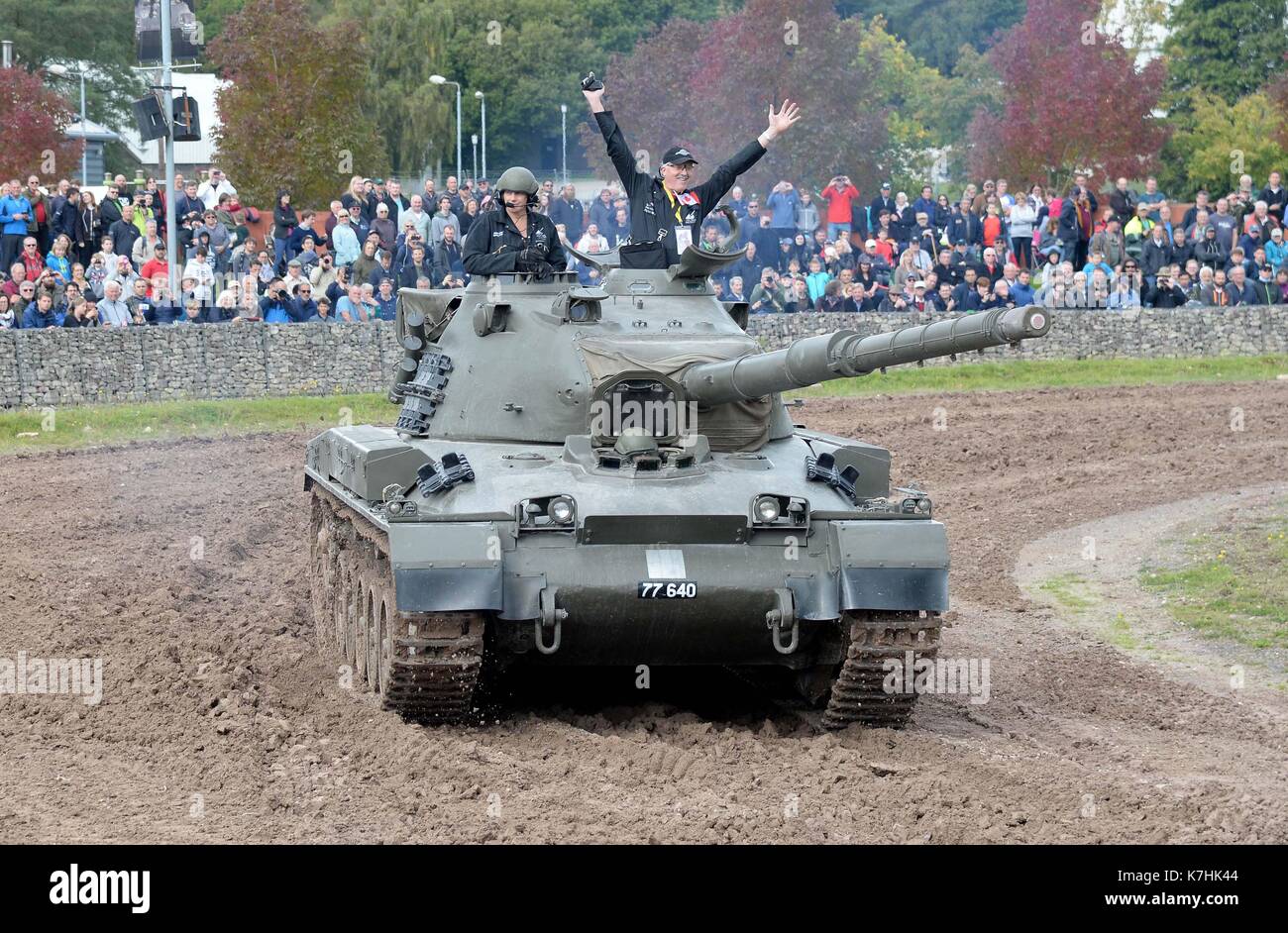 Tank demonstration at Bovington Tank Museum, Dorset, UK Stock Photo - Alamy