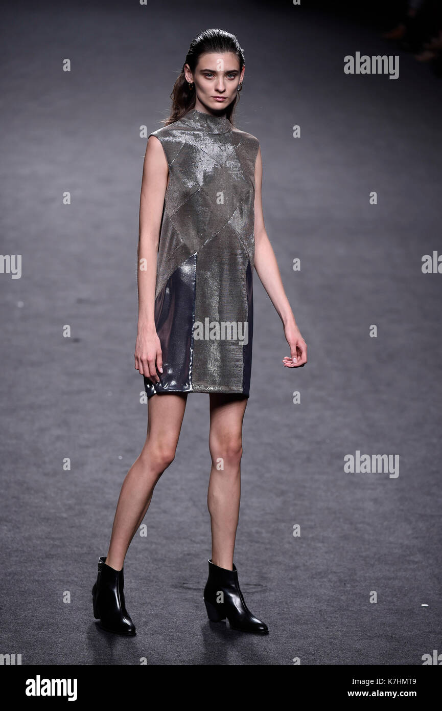 Model wears at collection runway a creation from " Roberto Torretta ...