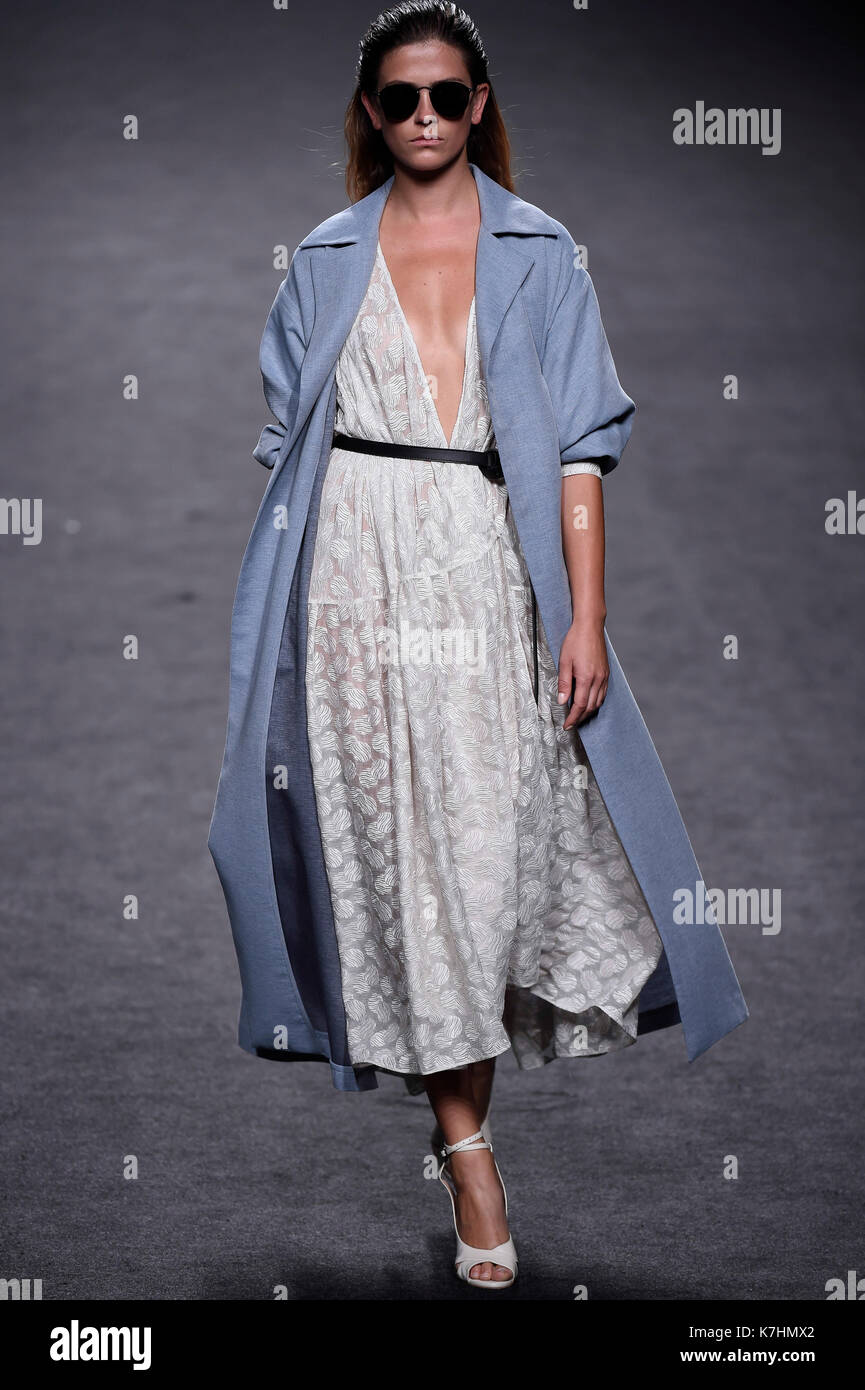 Model wears at collection runway a creation from " Roberto Torretta ...