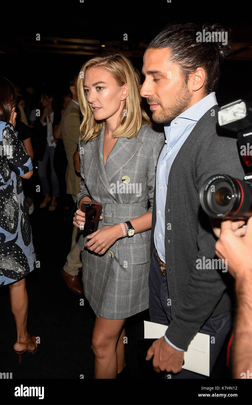 Carlos Torretta and Marta Ortega at the front row of RobertoTorretta ...