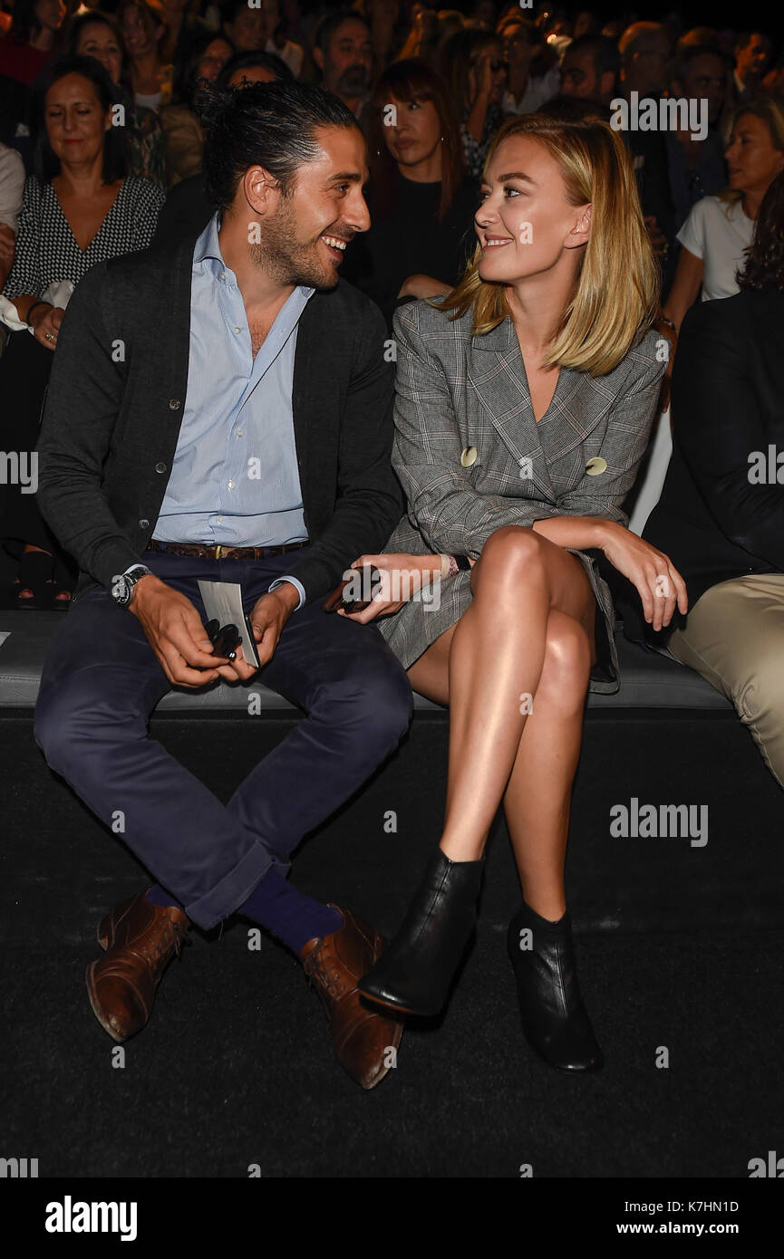 Carlos Torretta and Marta Ortega at the front row of RobertoTorretta ...