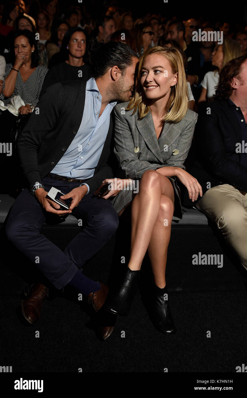 Carlos Torretta and Marta Ortega at the front row of RobertoTorretta ...