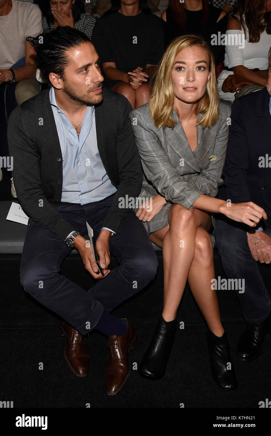 Carlos Torretta and Marta Ortega at the front row of RobertoTorretta ...