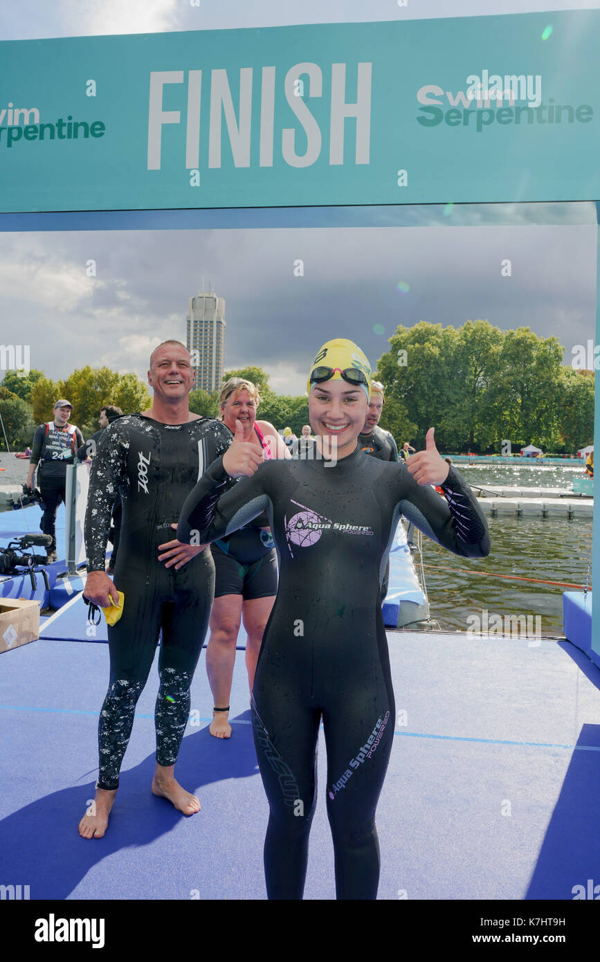 London, England, UK. 16th September 2017. Thousands of Swimmers conquer ...