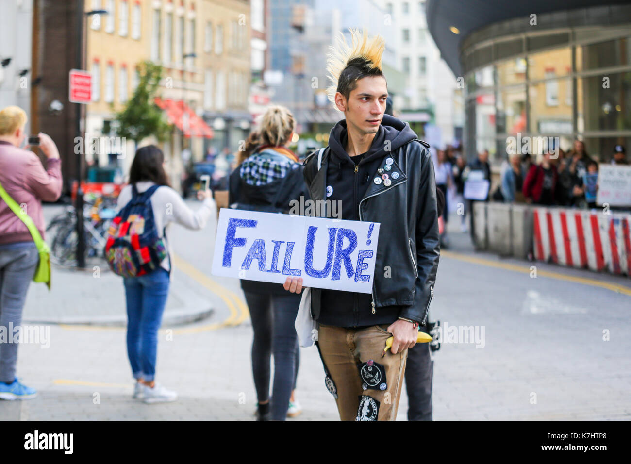 London, UK. 16th Sept, 2017. The anti fur group made their way from a ...