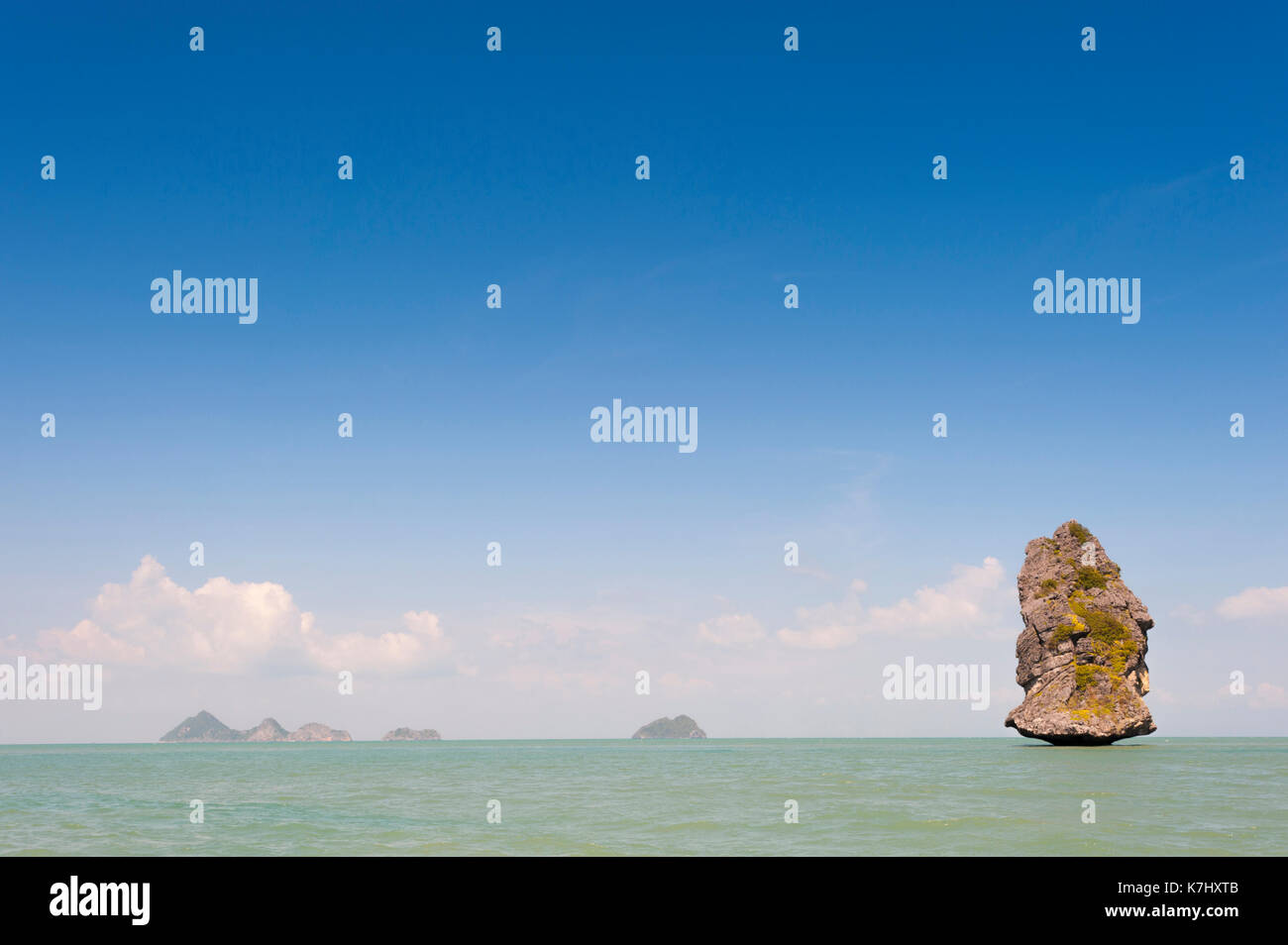 Unusual limestone rock formation, Ang Thong Marine National Park ...