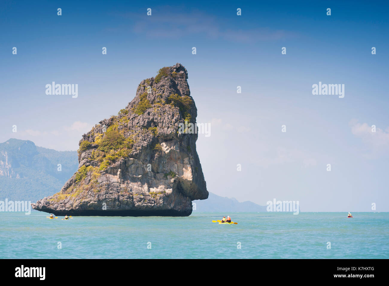 Unusual limestone rock formation, Ang Thong Marine National Park ...