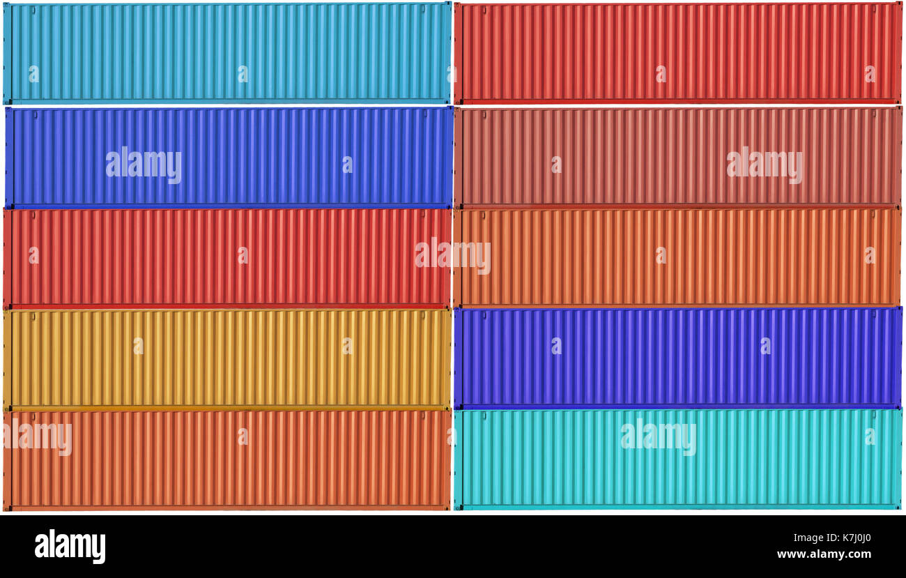 colorful of container box pattern exterior use as multipurpose ...