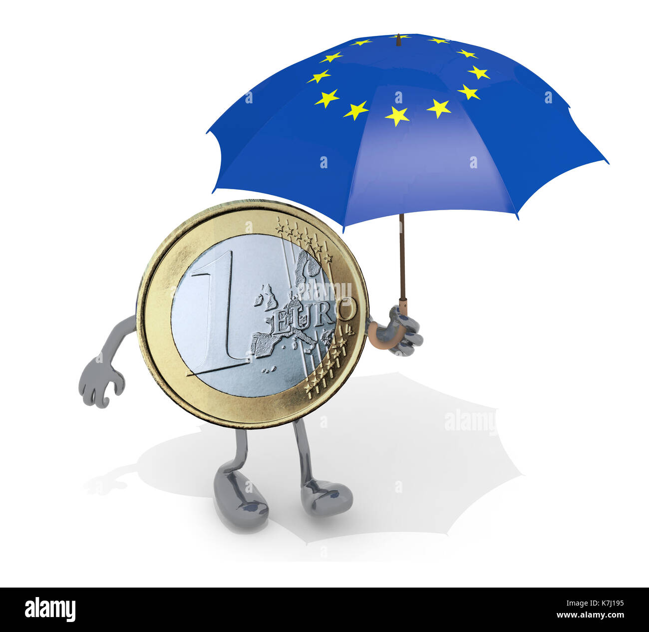Euro coin with eu flag hi-res stock photography and images - Alamy
