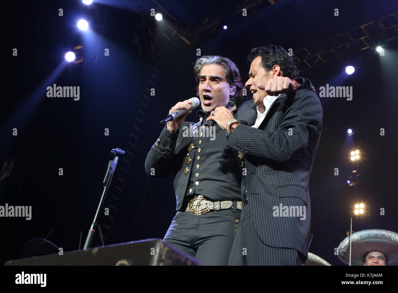 Miami, Florida - September 4 : Alejandro Fernandez & Marc Anthony ...