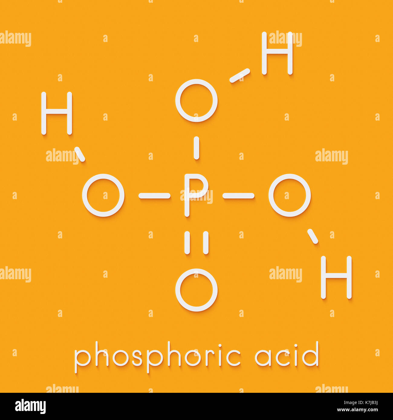 Phosphoric Acid Mineral Acid Molecule Used In Fertilizer Production