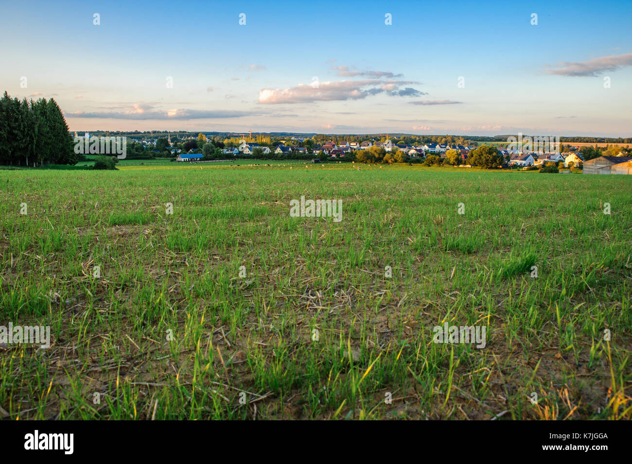 Aerial view small french village hi-res stock photography and images ...