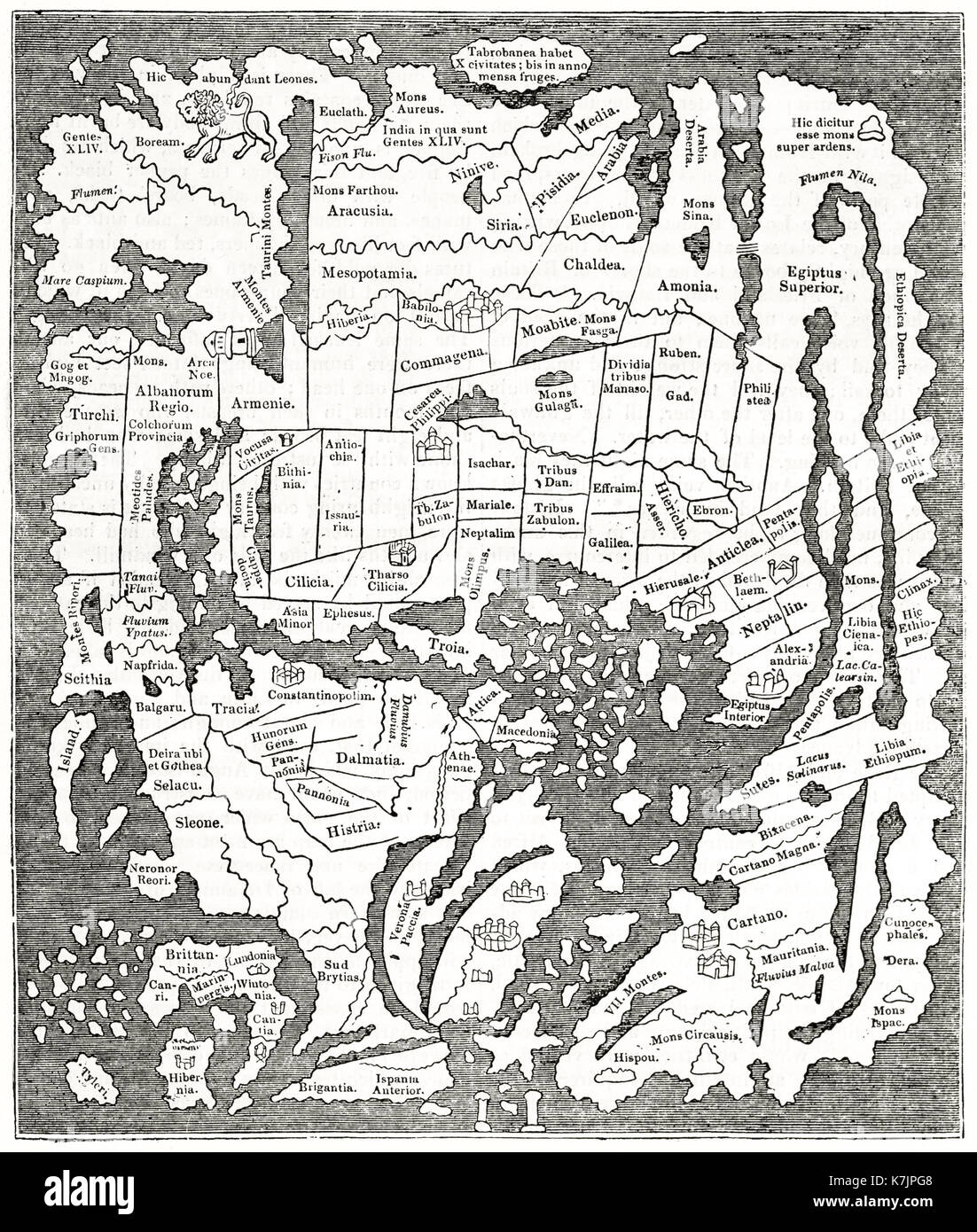 Anglo saxon map hi-res stock photography and images - Alamy